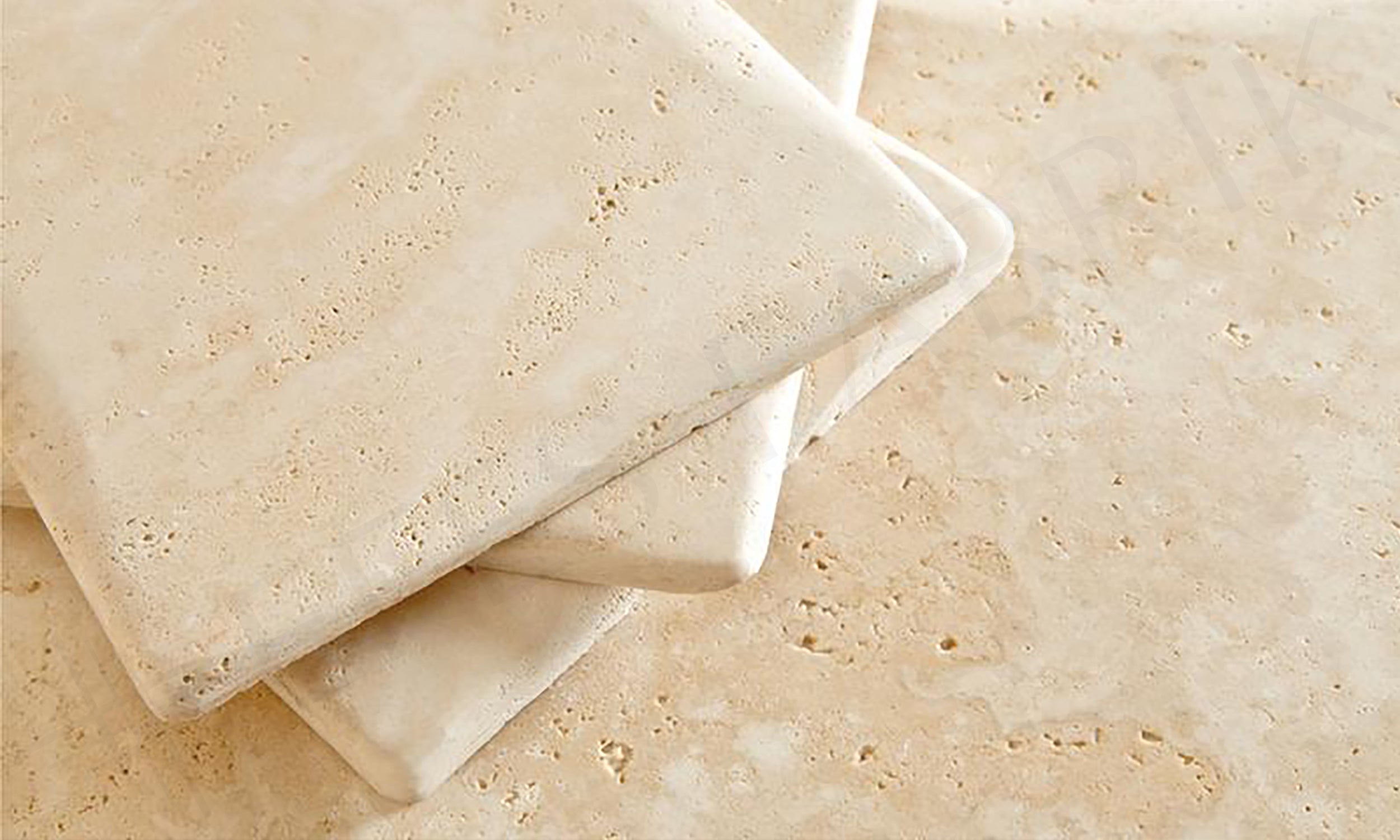 Classic Travertine Pillowed Edge Pattern Set | Natural Stone | Design ...
