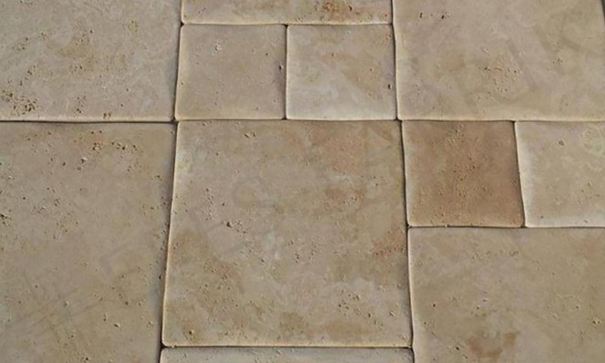 Classic Travertine Pillowed Edge Pattern Set | Natural Stone | Design ...