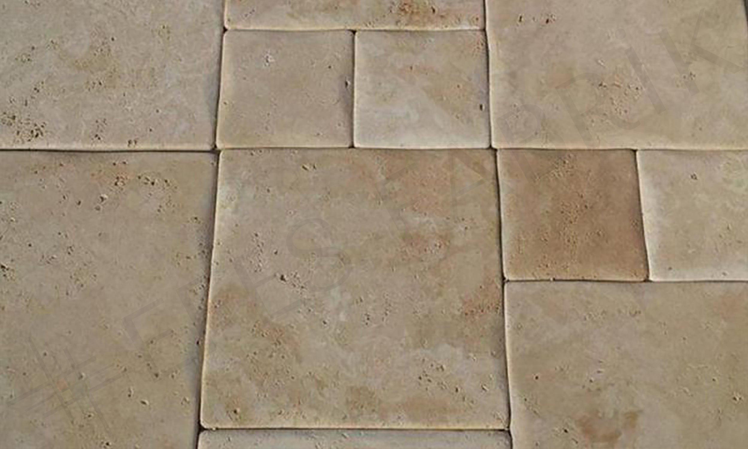 Classic Travertine Pillowed Edge Pattern Set | Natural Stone | Design ...