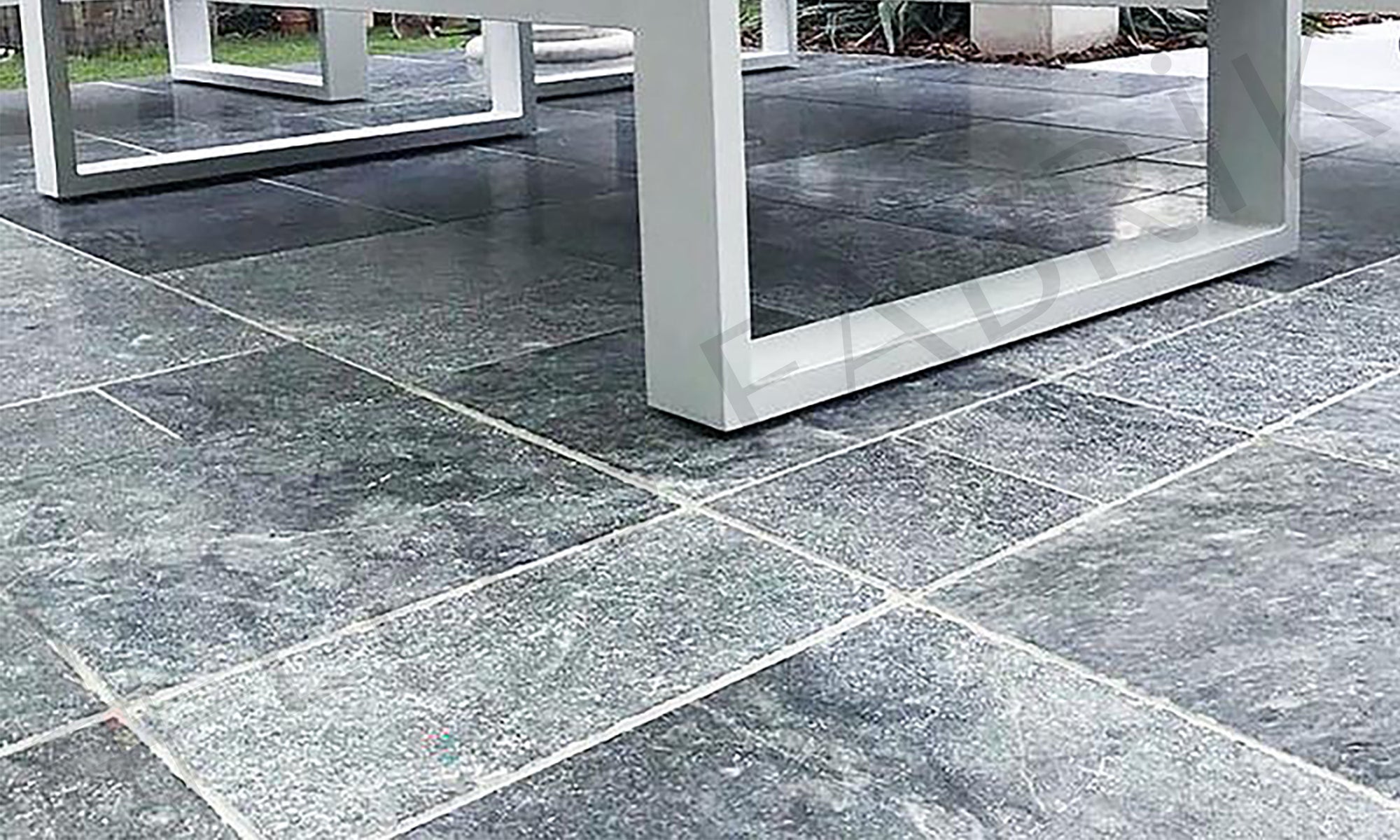 tumbled stone flooring