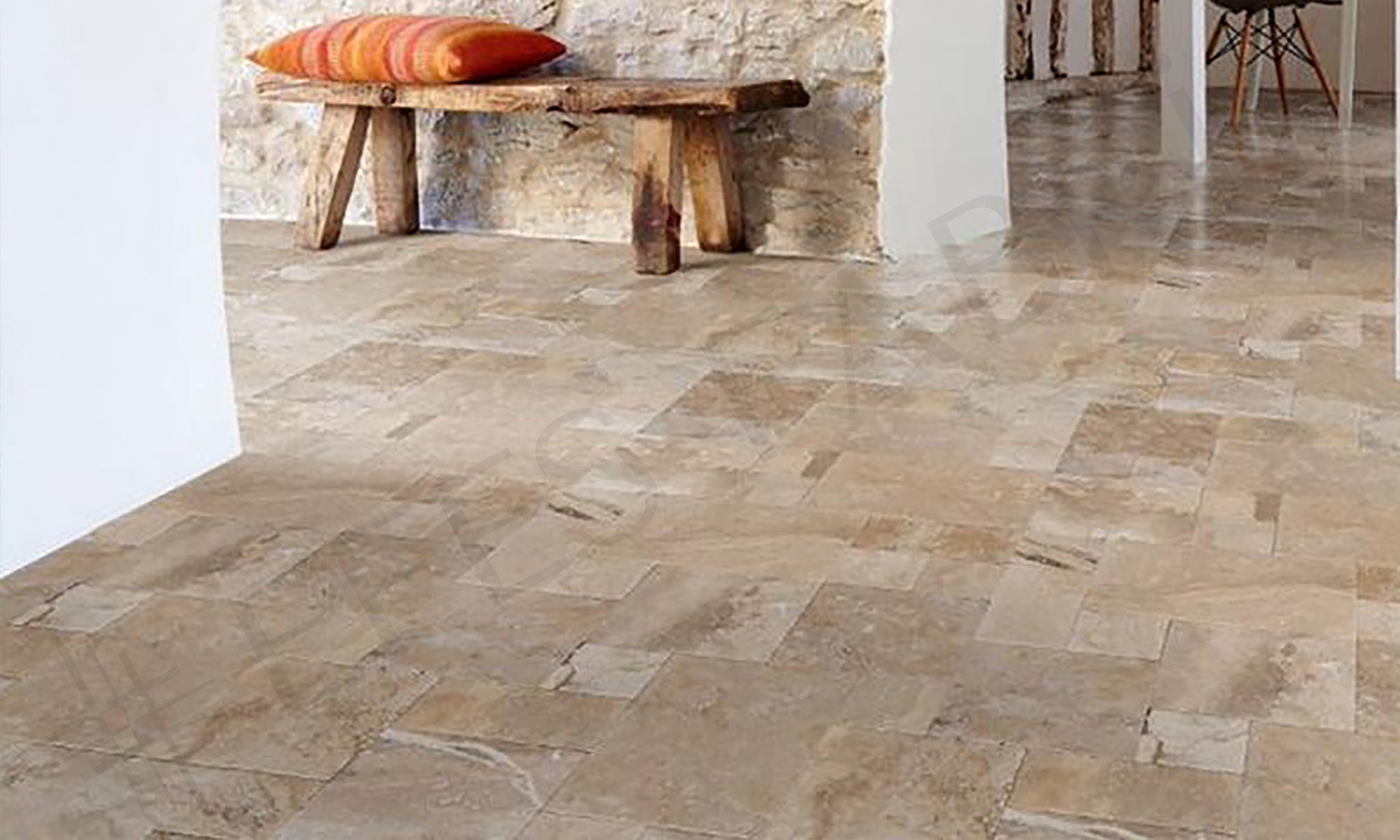Ivory Rustic Pattern Set Travertine - Fabrikstone