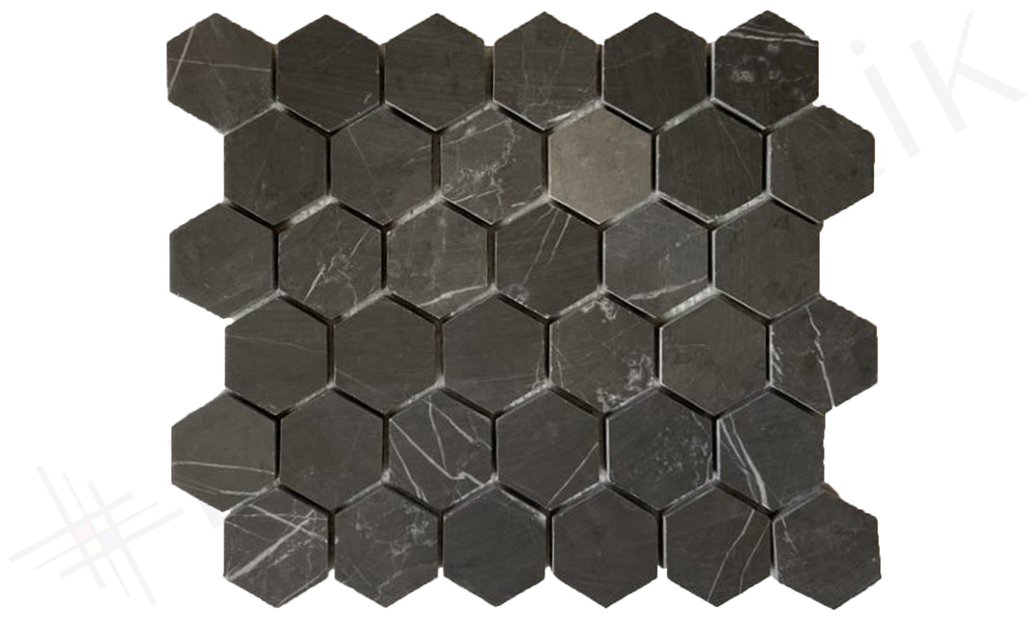 Marble Mosaic HX44-PG-MP | Armani Gray Marble Hexagon Mosaic Tile ...
