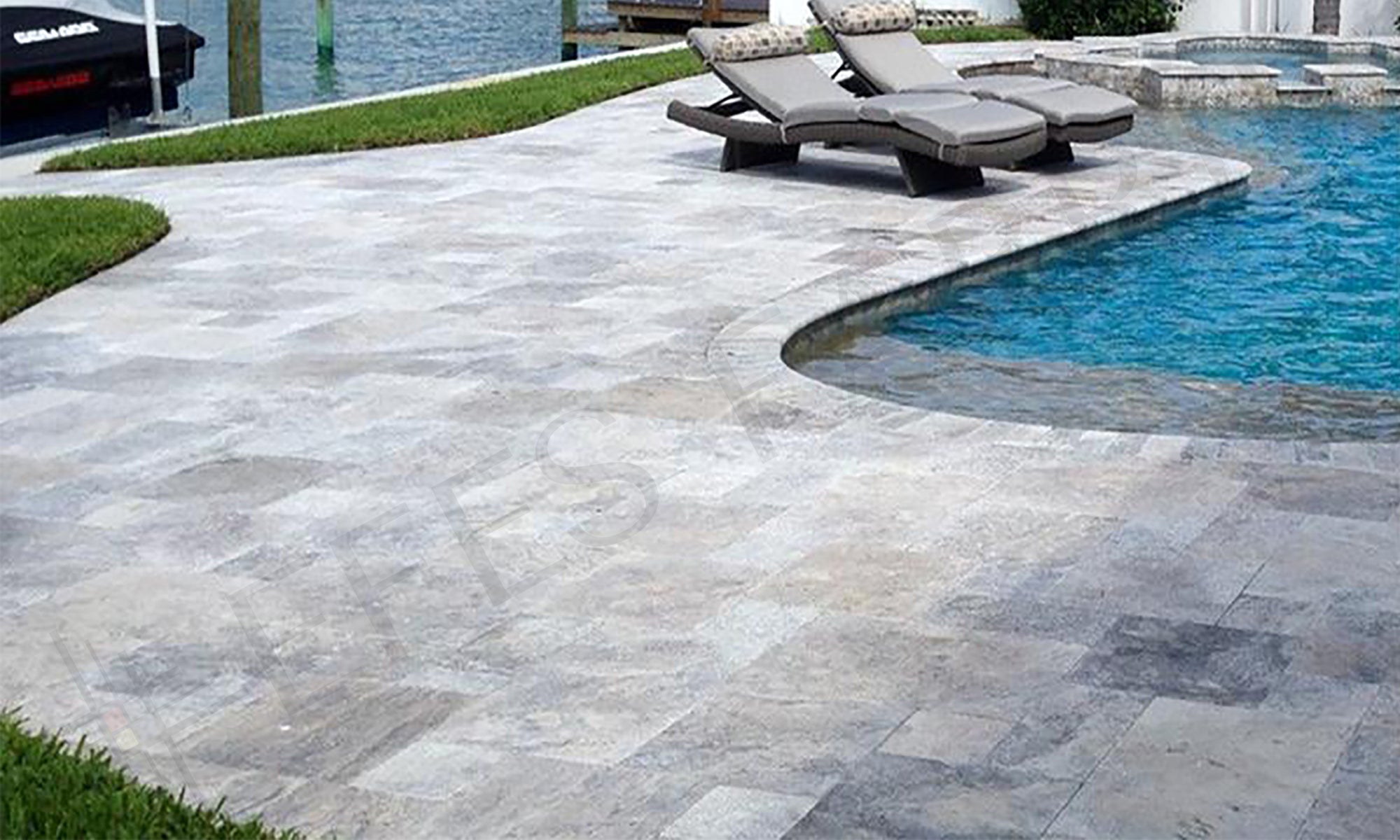 Silver Travertine Pavers Buy Silver Travertine 16x16 3cm Travertine