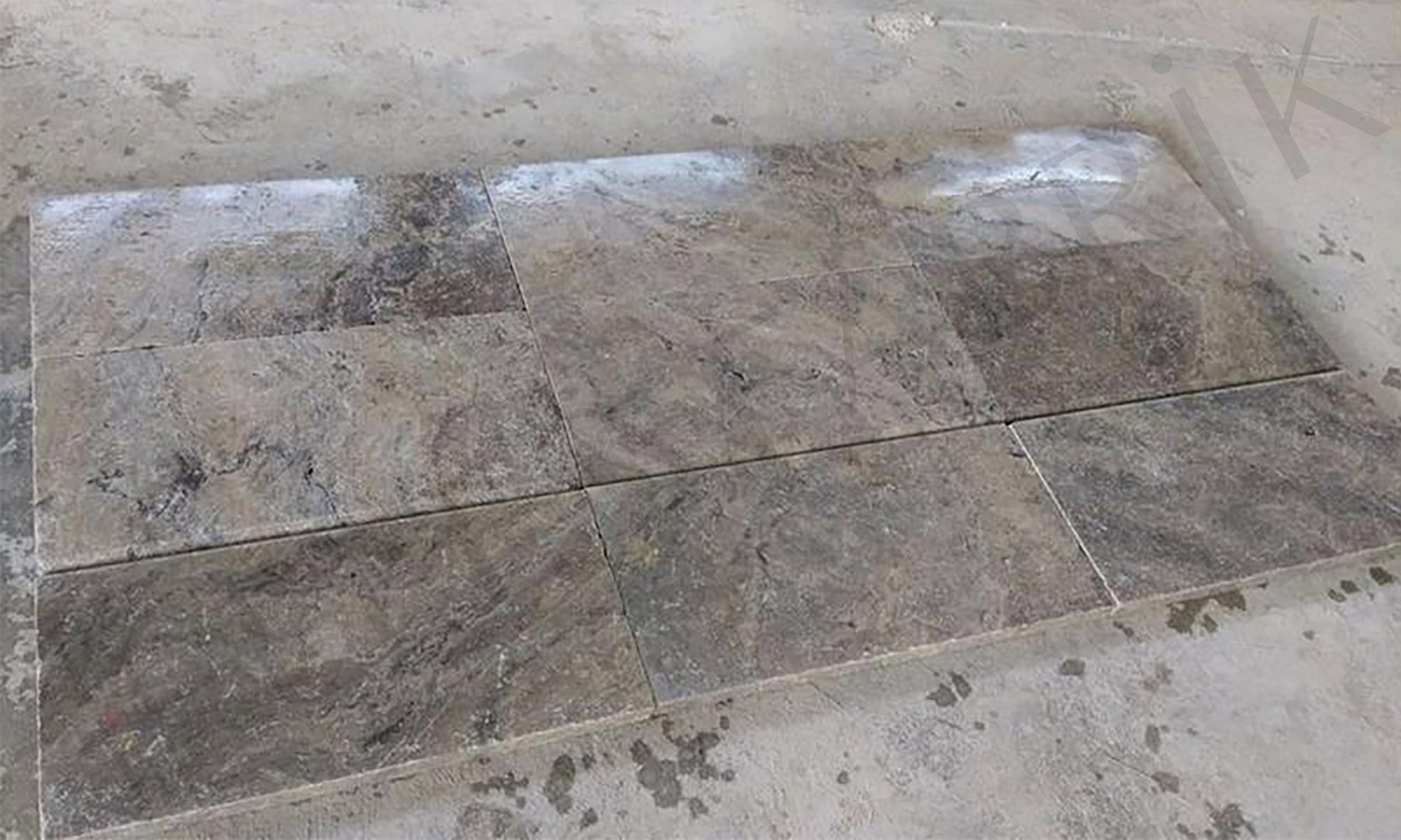 Silver Gray Travertine Paver - Fabrikstone